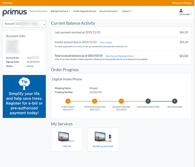 How to access MyPrimus